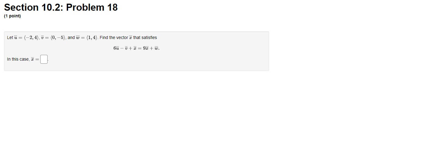 Solved Let ?bar (u)=(:-2,4:),bar (v)=(:0,-5:), ﻿and | Chegg.com