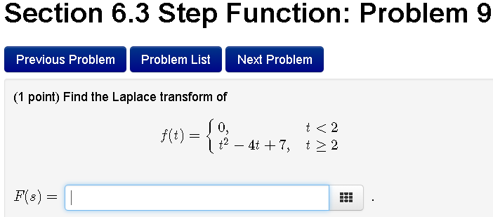 Solved Section 6 3 Step Function Problem 9 Previous Problem