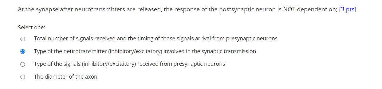 Solved At the synapse after neurotransmitters are released, | Chegg.com