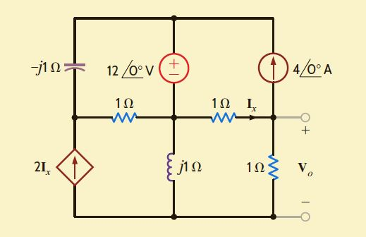 Solved Using steady state phasor analysis find Vo with Node | Chegg.com