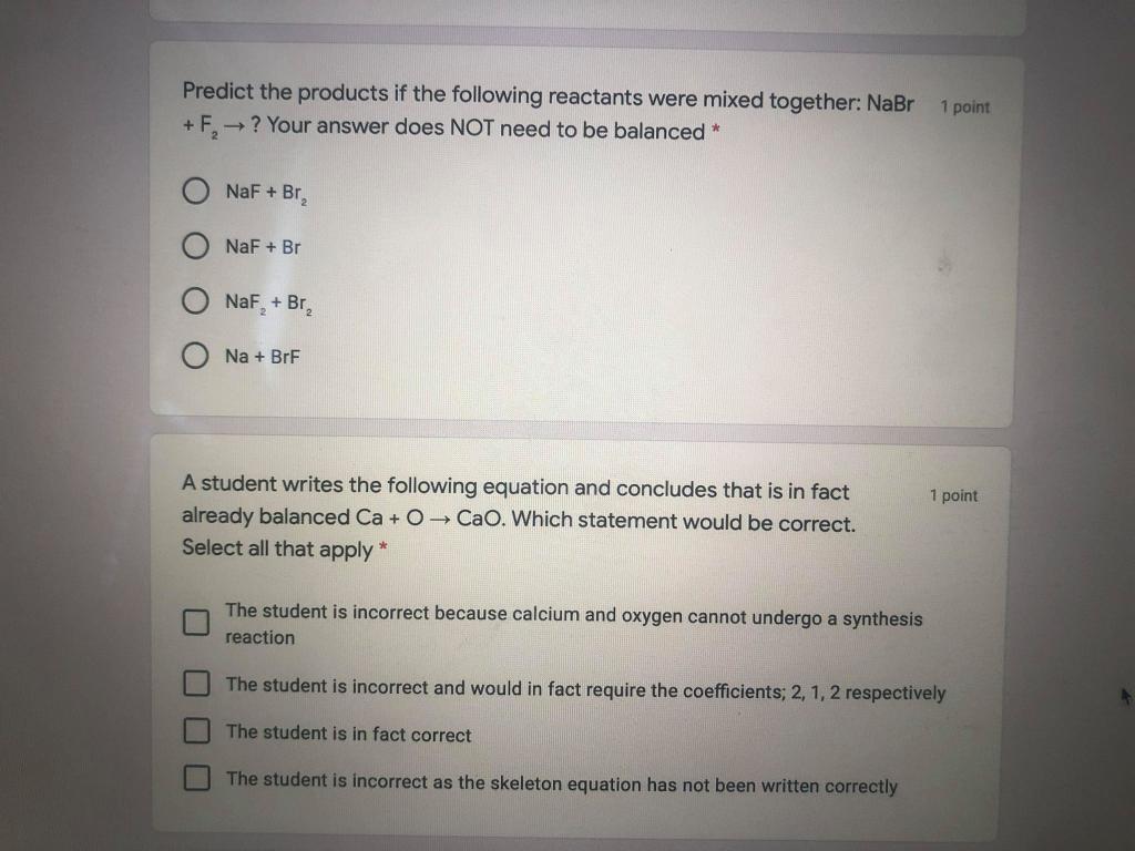 Solved Predict the products if the following reactants were | Chegg.com