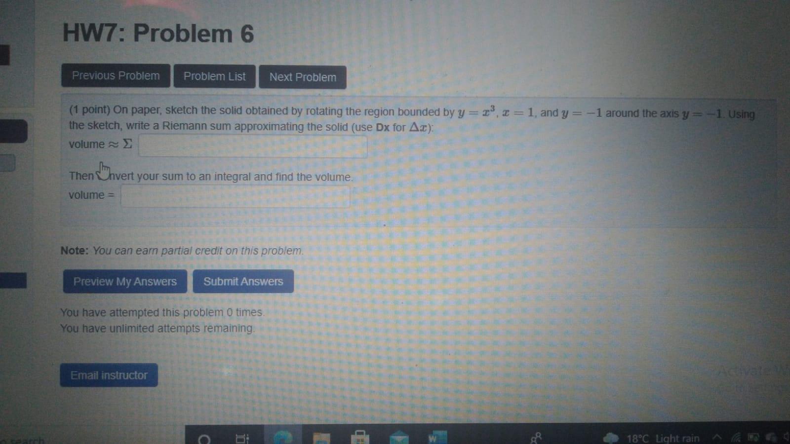 Solved HW7: Problem 6 Previous Problem Problem List Next | Chegg.com