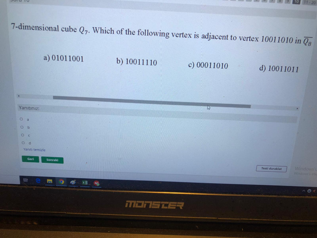 Solved (11.1 7-dimensional cube Q7. Which of the following | Chegg.com