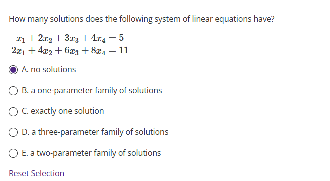 Solved How many solutions does the following system of | Chegg.com