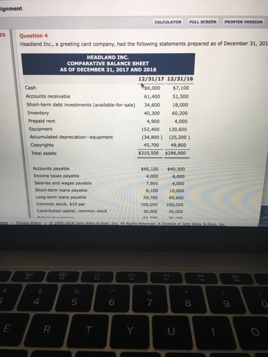 Solved ignment CALCULATOR FULL SCREEN PRINTER VERSION ES | Chegg.com