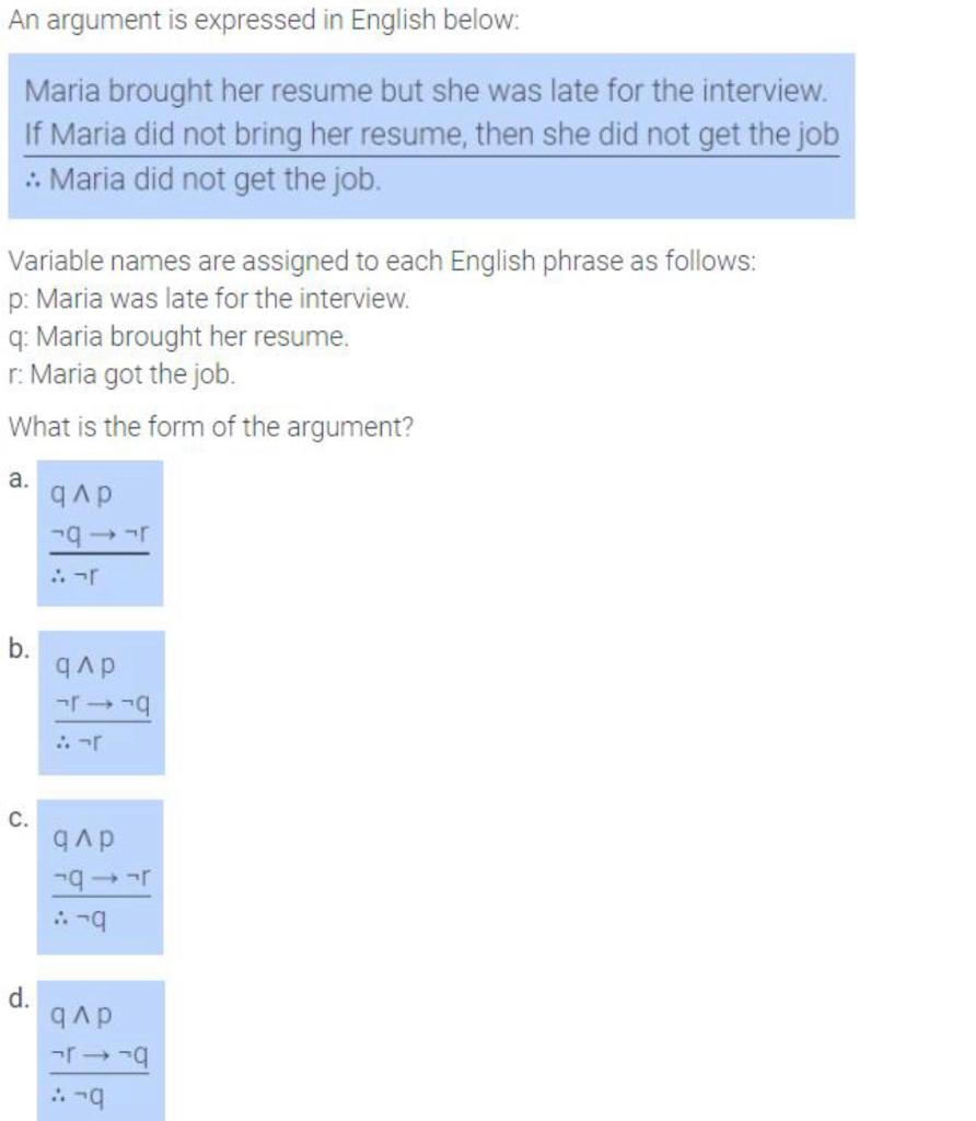 Solved Variable names are assigned to each English phrase as | Chegg.com
