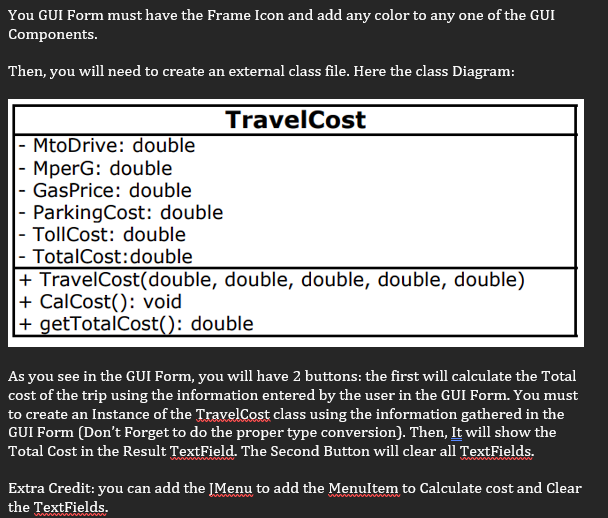 Solved Instructions: Develop a Java Project (class and main | Chegg.com