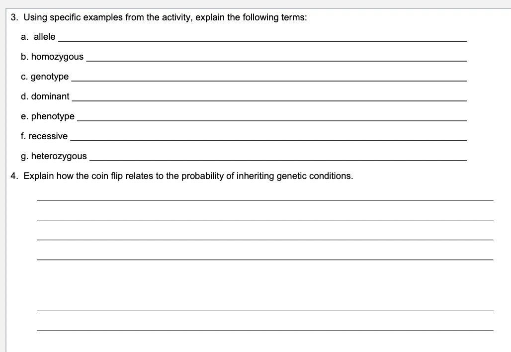 Solved Lab Genetics Let's Make a Baby! Congratulations on | Chegg.com