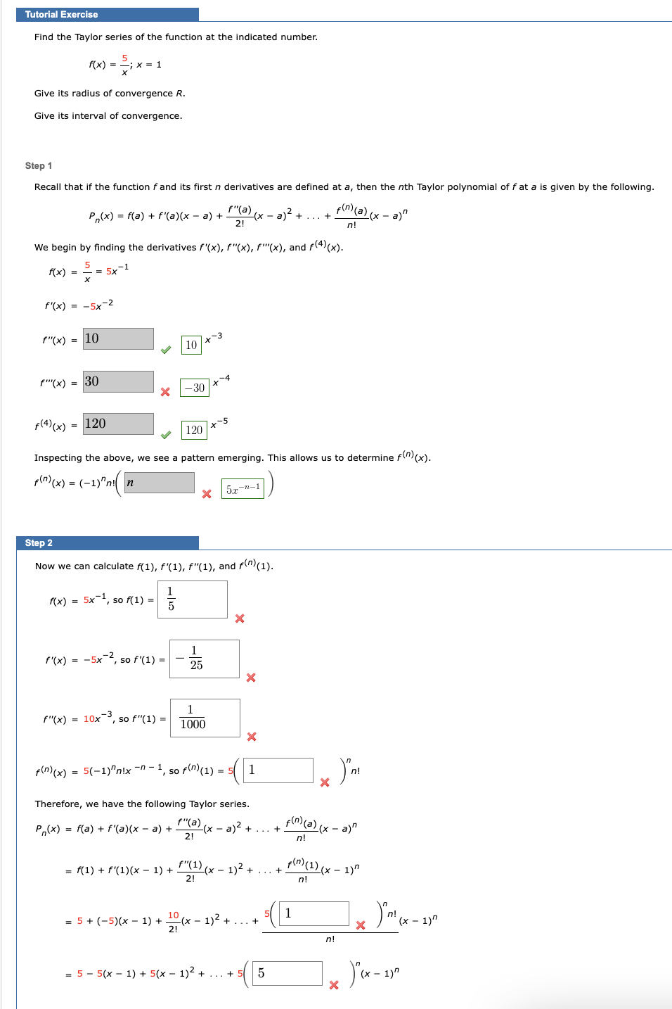 Solved Find the Taylor series of the function at the | Chegg.com