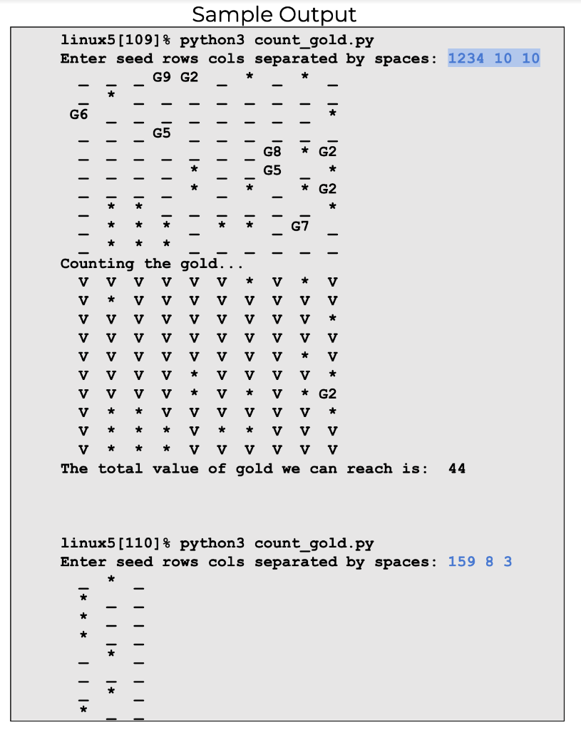 Solved Problem 4 - Gold Problem Create a recursive function | Chegg.com