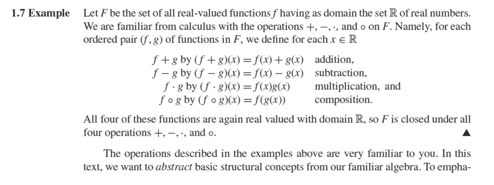 Solved Let F be the set of all real-valued functions having | Chegg.com