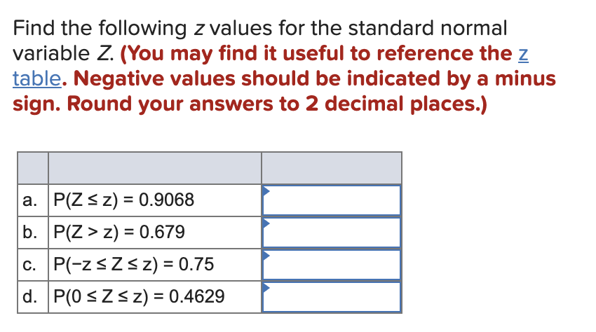 Solved Exercise 6-15 Algo Find the following probabilities | Chegg.com
