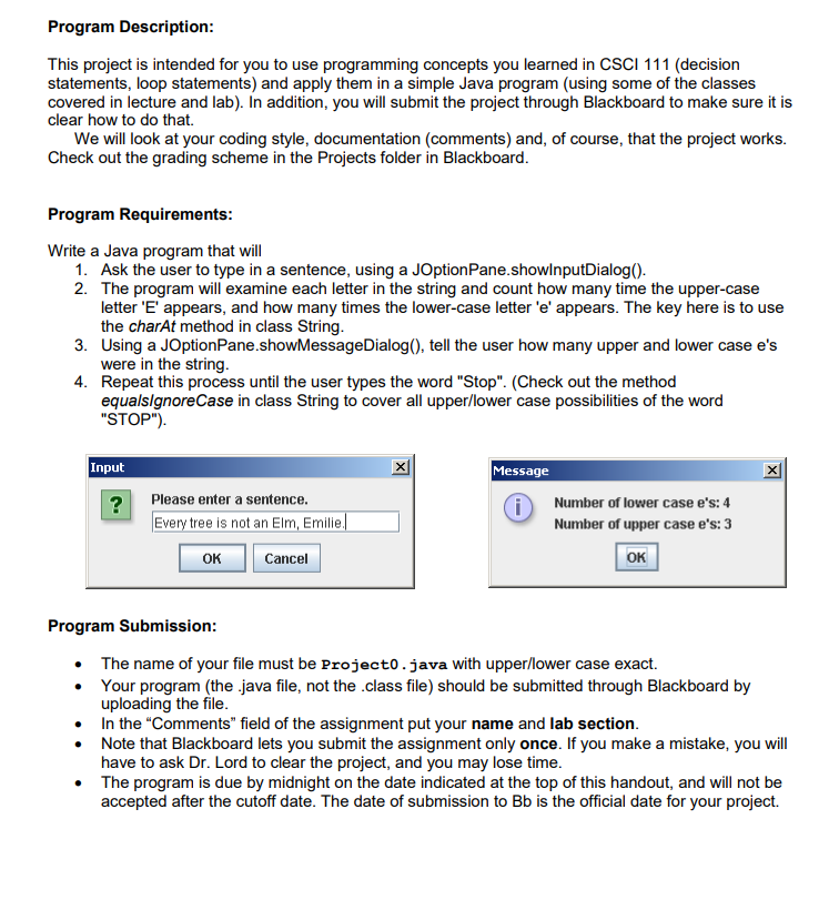 Solved Program Description: This project is intended for you | Chegg.com