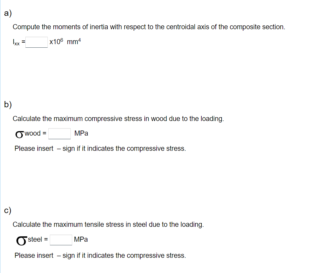 Solved Figure 2(a) shows a 7 m long simply supported wooden | Chegg.com