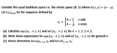 Solved Consider the usual Euclidean space i.e. the metric | Chegg.com