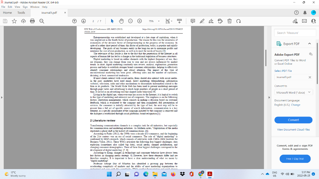 Joumal3.pdt - Adobe Acrobat Reader DC (64-bit) File | Chegg.com