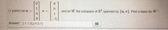 Solved (1 point) Let L be the line in R3 that consists of | Chegg.com