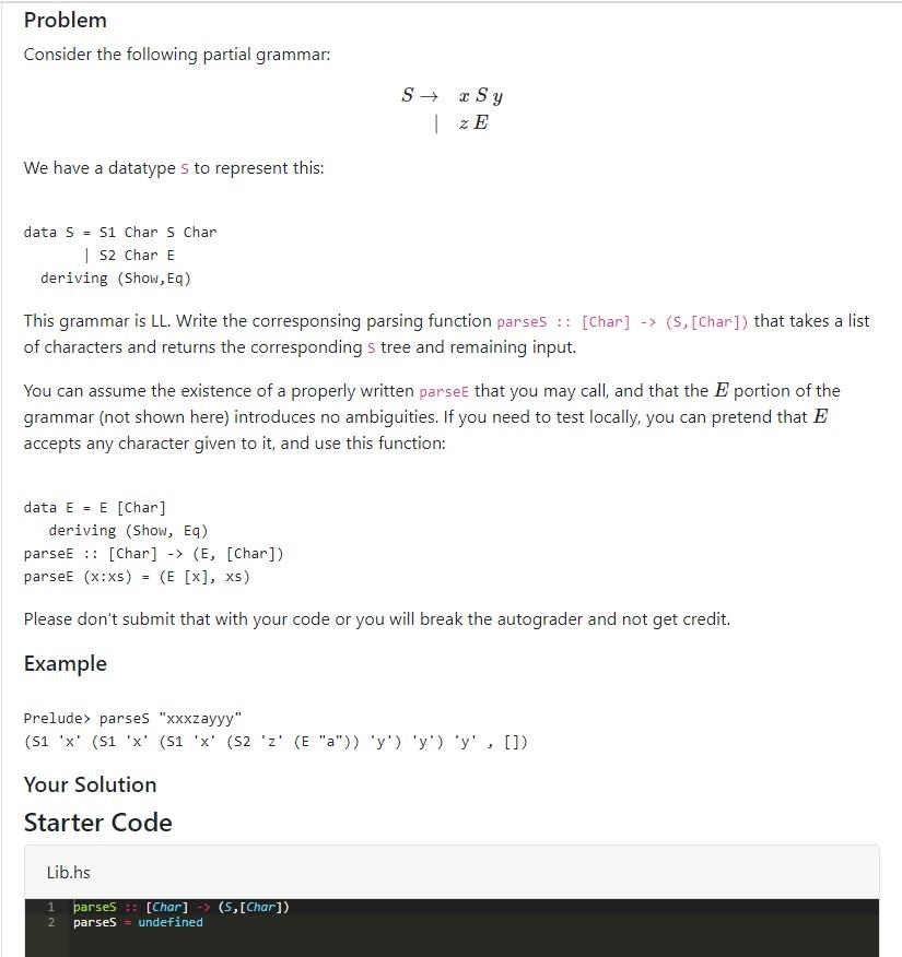 Solved Problem Consider the following partial grammar: We | Chegg.com
