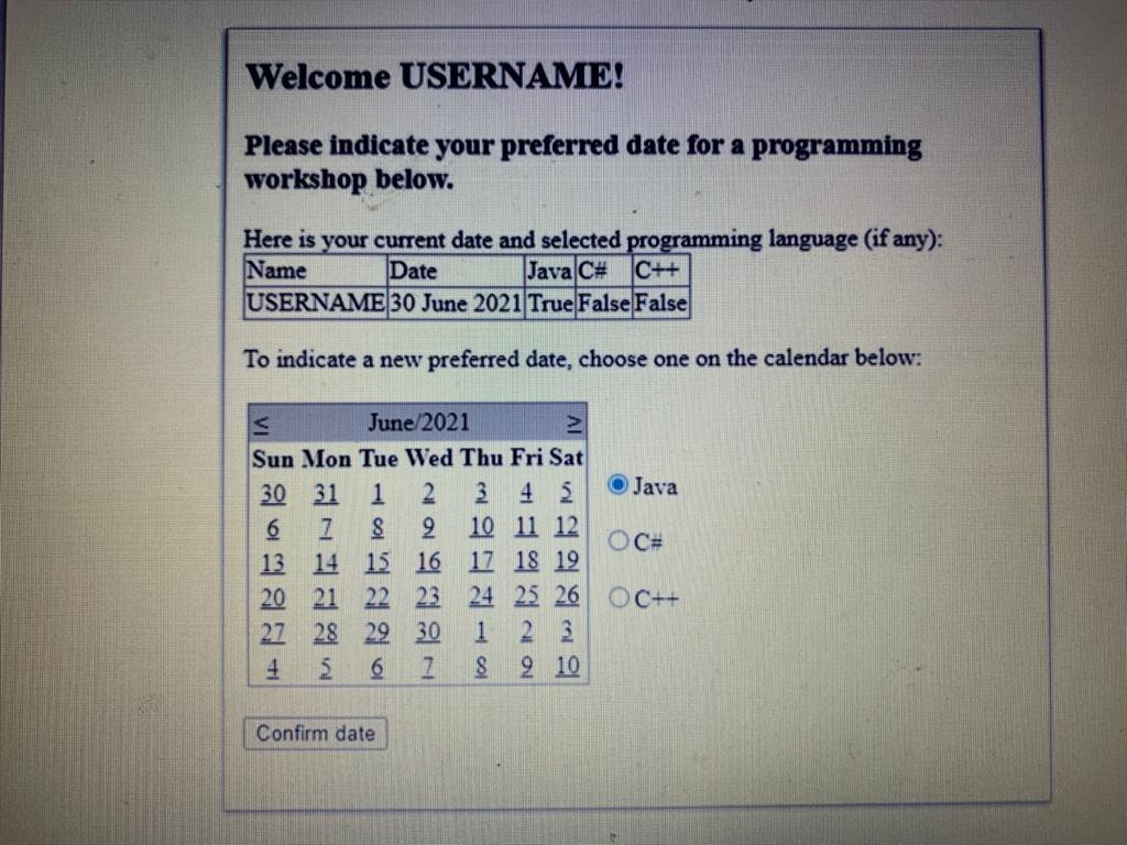 Welcome USERNAME! Please indicate your preferred date | Chegg.com
