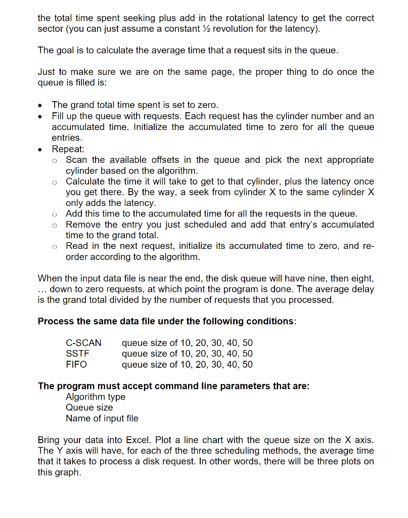 Solved Please write a FIFO disk simulating program in C | Chegg.com