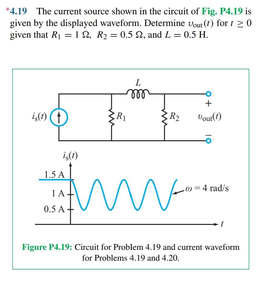 Solved ∗4.19 The current source shown in the circuit of Fig. | Chegg.com