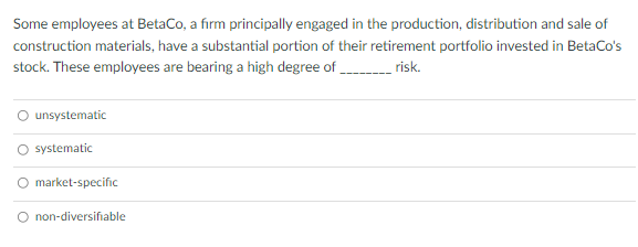 Solved Some employees at BetaCo, a firm principally engaged | Chegg.com