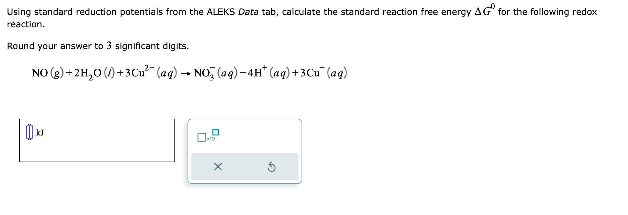 [Solved]: Using standard reduction potentials from the ALE