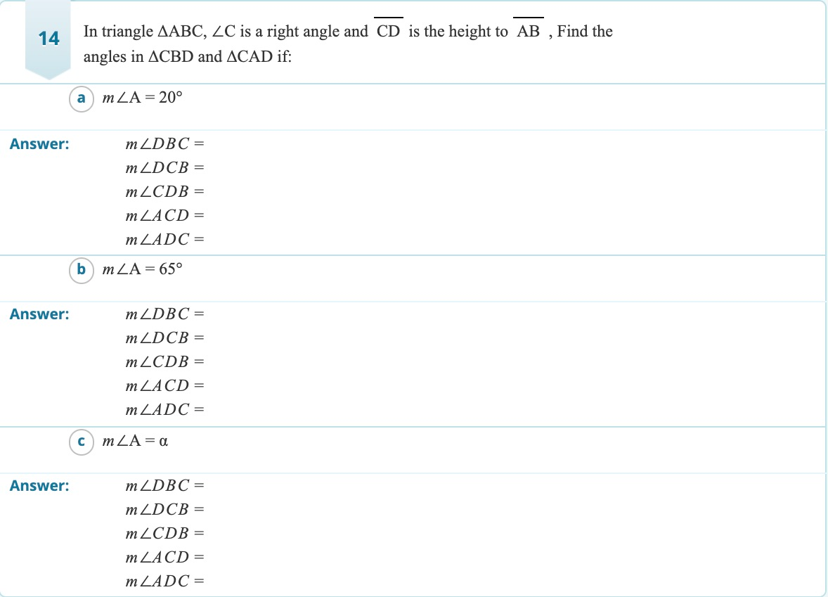 Solved 12c In AABC the angle bisectors drawn from vertexes A | Chegg.com