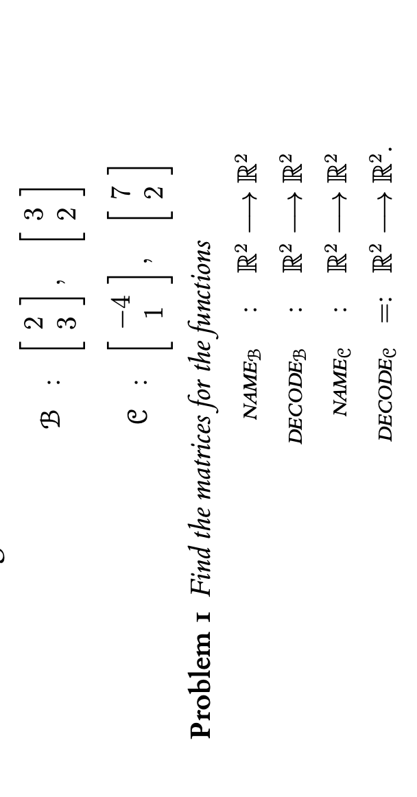 Solved B:[23],[32] e:[−41],[72] trices for the functions | Chegg.com