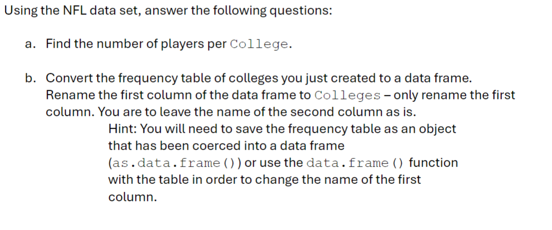 Solved As I know you don't have access to the data set, | Chegg.com