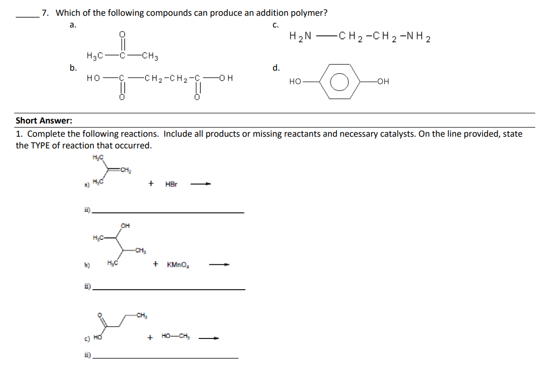 Solved 1. The correct synthesis of n-octane would involve | Chegg.com