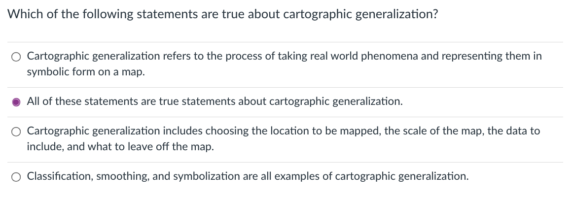 Solved Which Of The Following Statements Are True About
