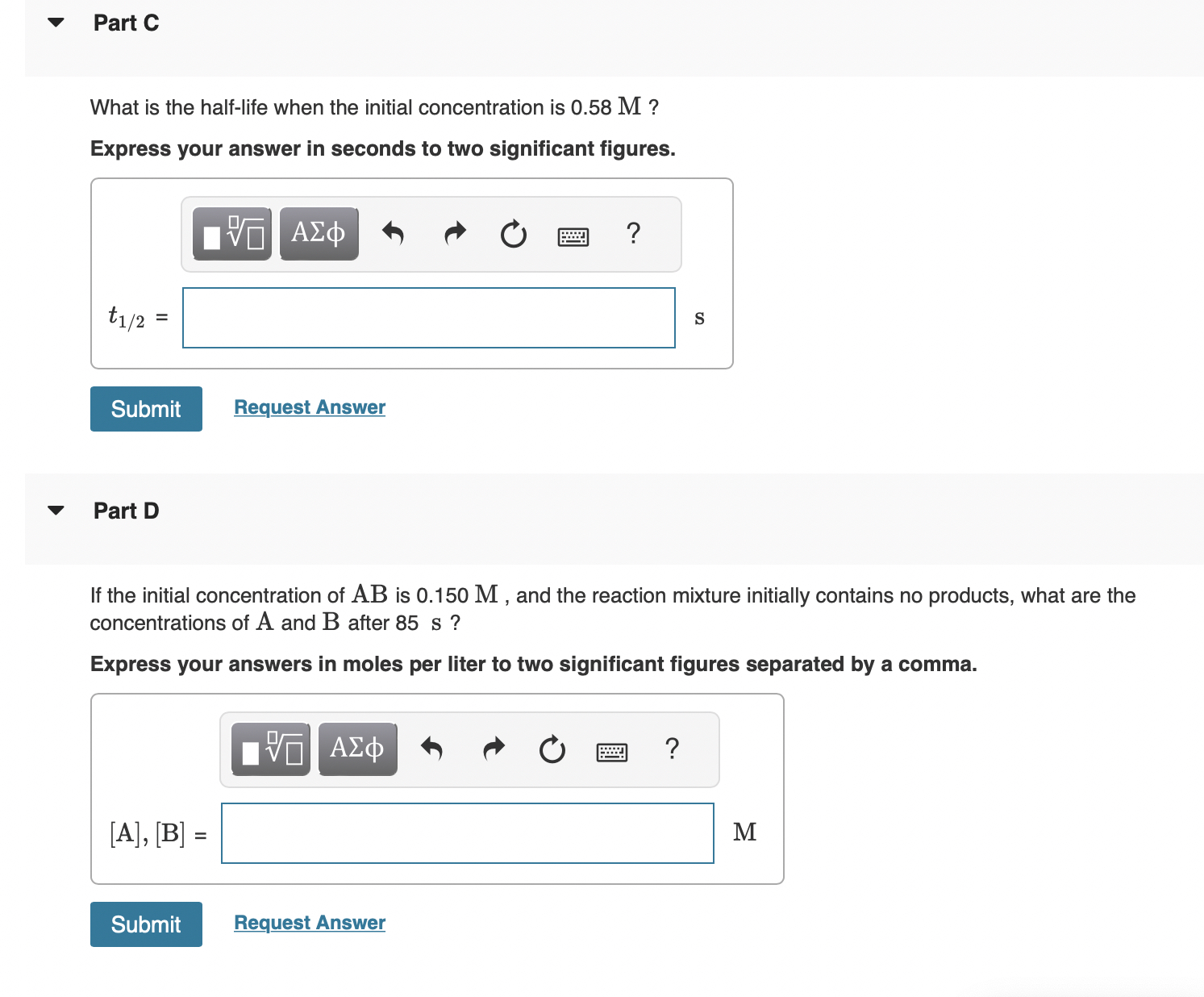 Solved MISSED THIS? Watch KCV: The Integrated Rate Law, IWE: | Chegg.com
