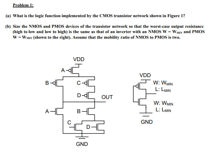 Solved Problem 1 A What Is The Logic Function Implemented