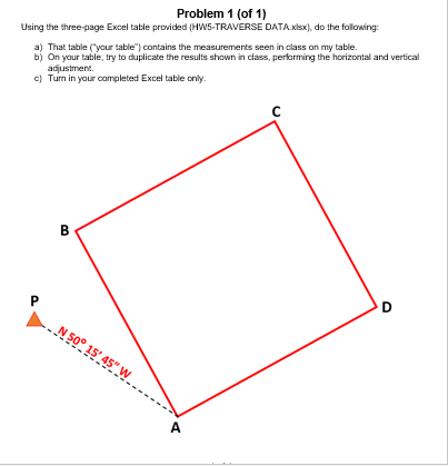 Problem 1 (of 1) Using the three-page Excel table | Chegg.com