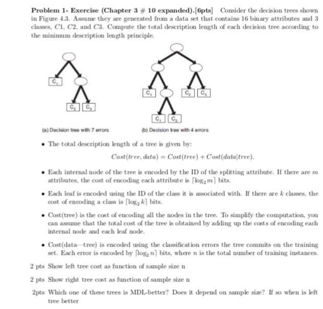 Problem 1. Exercise (Chapter 3 # 10 expanded).(ipts] | Chegg.com