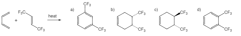 Solved CF3 a) F3C b) CF3 CF3 CF3 heat -CF3 CF3 CF3 *CF3 CF3 | Chegg.com