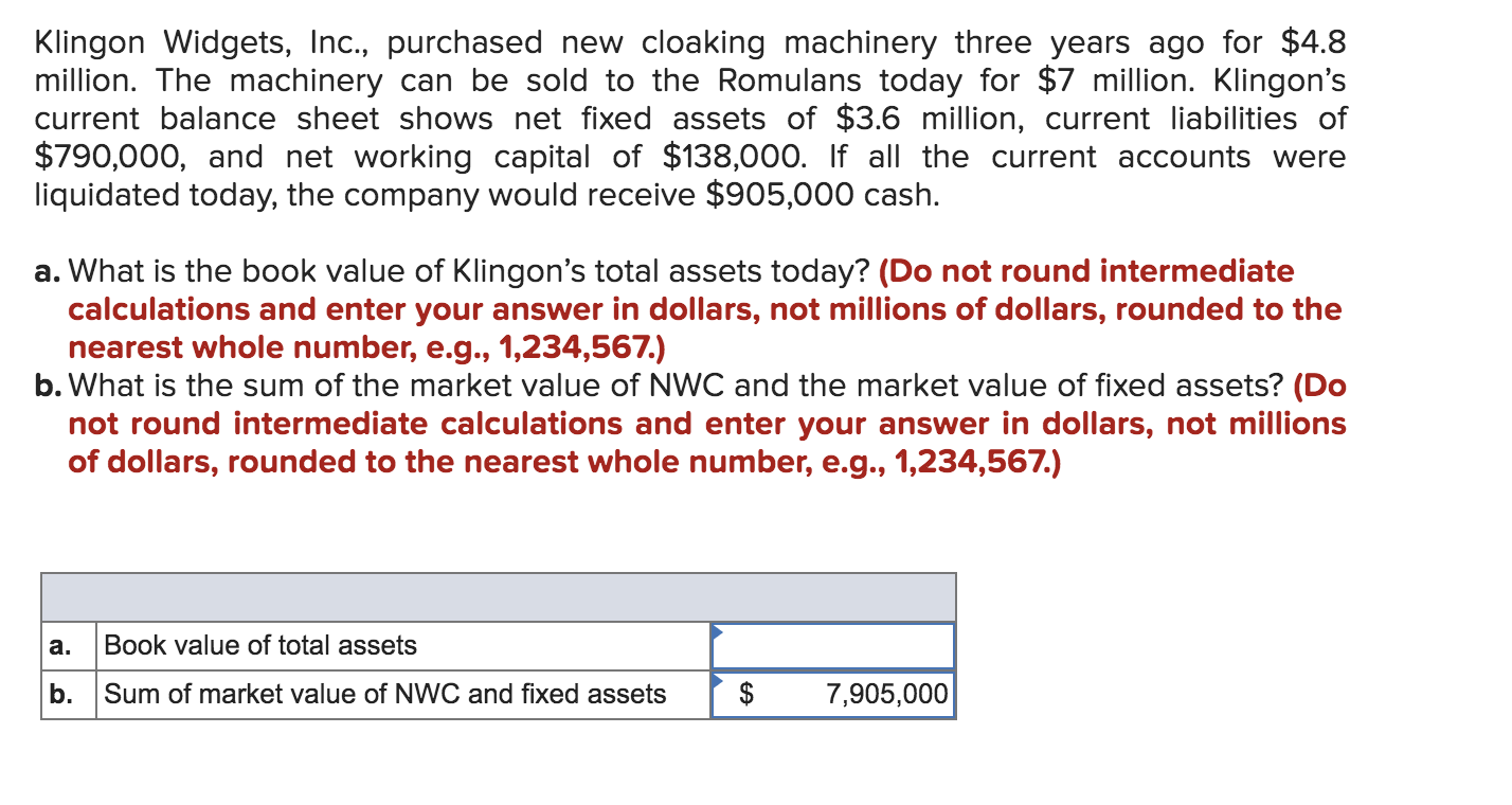 Solved Klingon Widgets, Inc., purchased new cloaking | Chegg.com