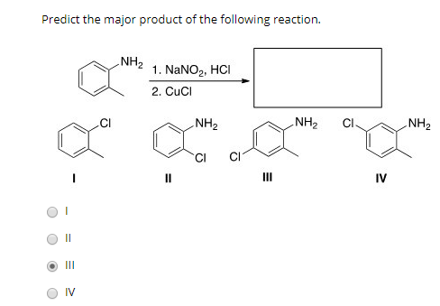 Solved Predict the major product of the following reaction. | Chegg.com