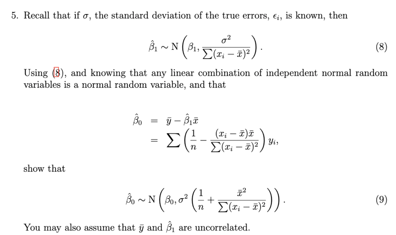 Solved Recall that if σ, the standard deviation of the true | Chegg.com