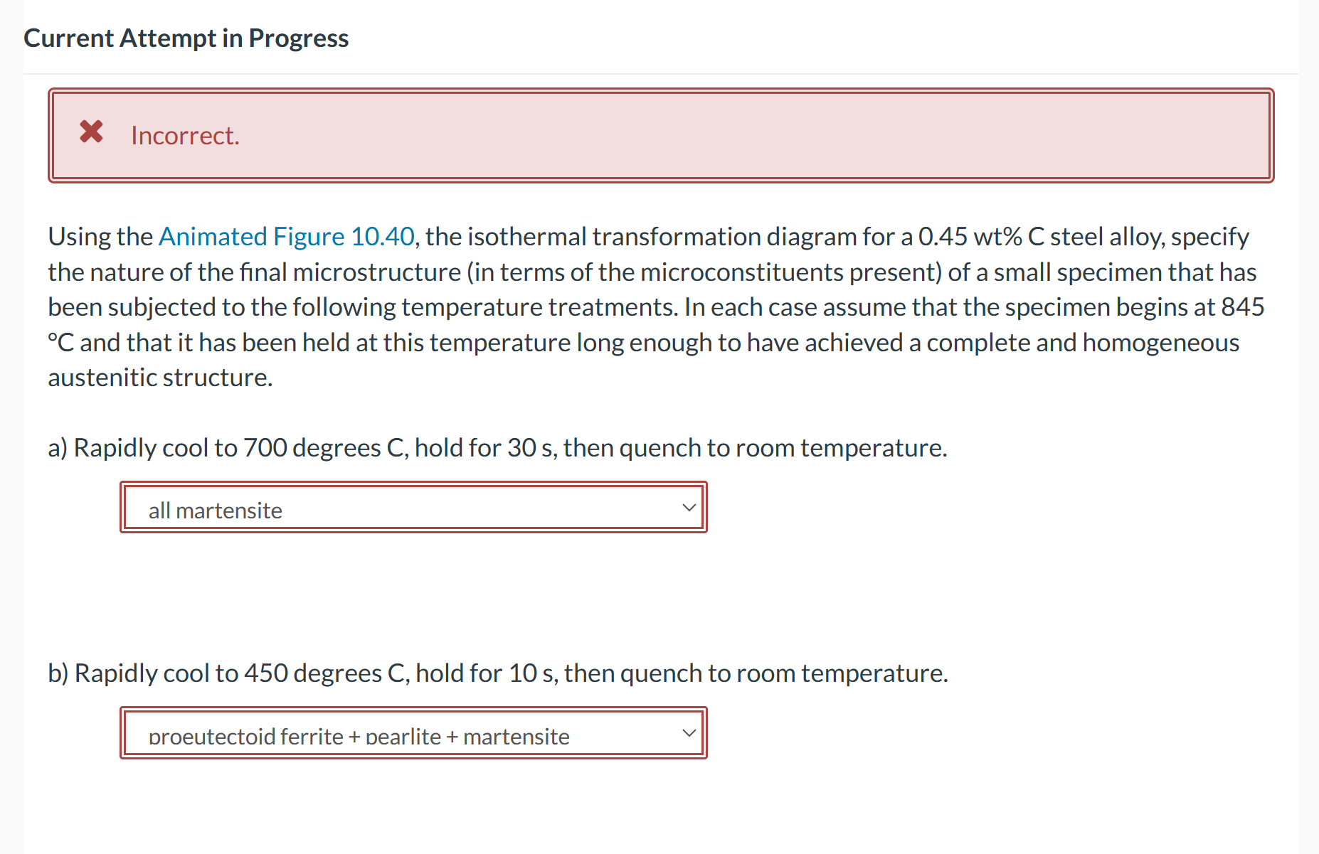 Solved Current Attempt in Progress Using the Animated Figure | Chegg.com