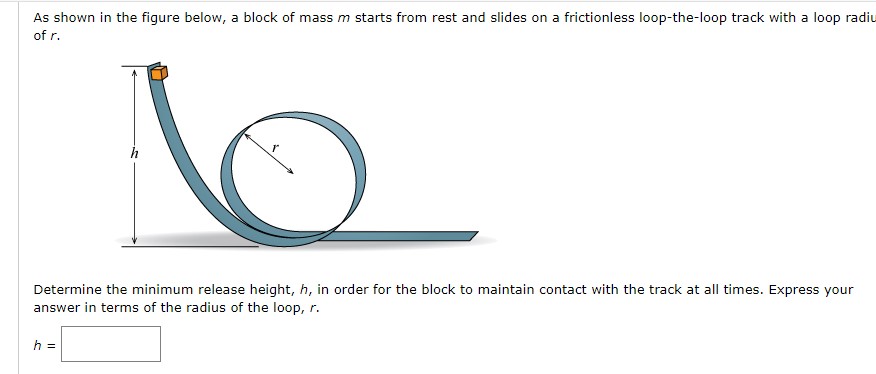 Solved As shown in the figure below, a block of mass m | Chegg.com
