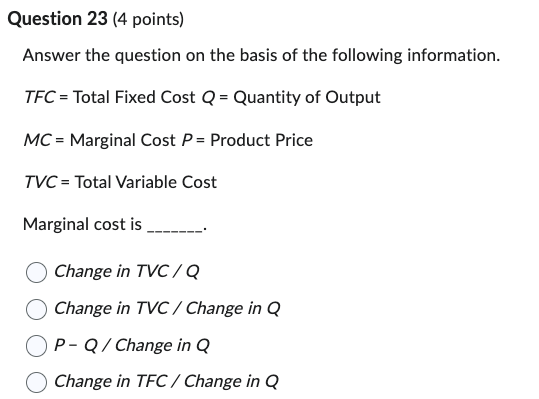 Solved Answer the question on the basis of the following | Chegg.com