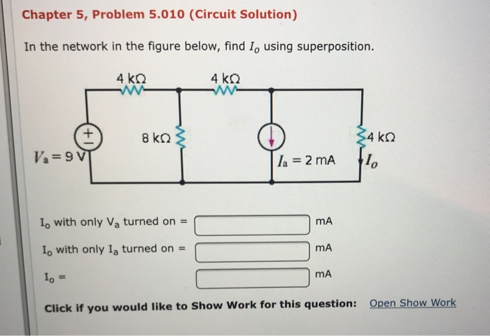 Solved Chapter 5, Problem 5.010 (Circuit Solution) In the | Chegg.com