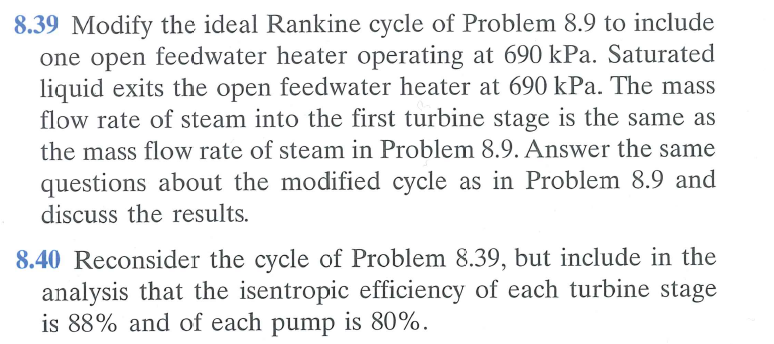 Solved 8.40 Reconsider the cycle of Problem 8.39, but | Chegg.com