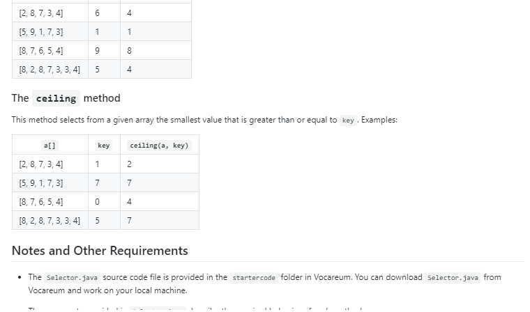 Solved Array Selector Problem Overview This assignment | Chegg.com