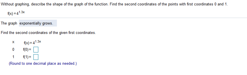 Solved Without graphing, describe the shape of the graph of | Chegg.com