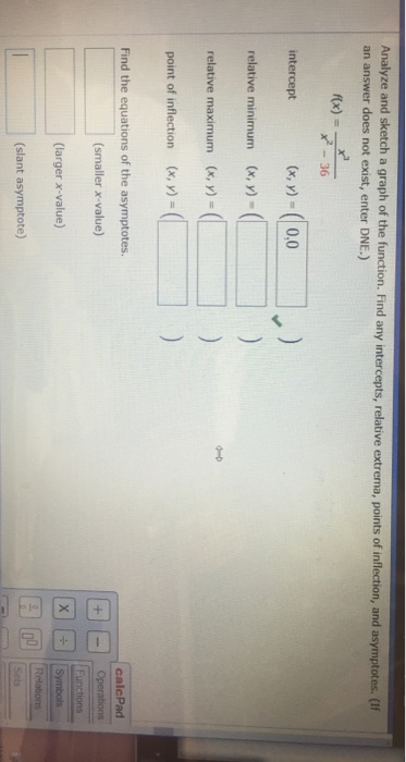 Solved Analyze and sketch a graph of the function. Find any | Chegg.com Solved Analyze and sketch a graph of the function. Find any | Chegg.com