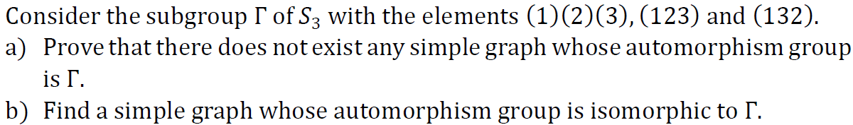 Solved THIS ADVANCED GRAPH THEORY. ISOMORPHISMS, | Chegg.com