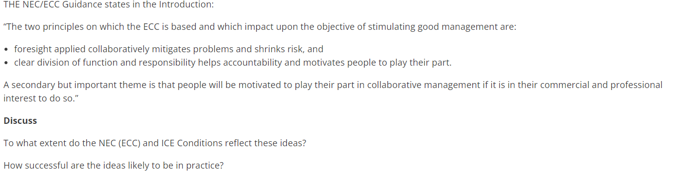 Solved THE NEC/ECC Guidance states in the Introduction: "The | Chegg.com